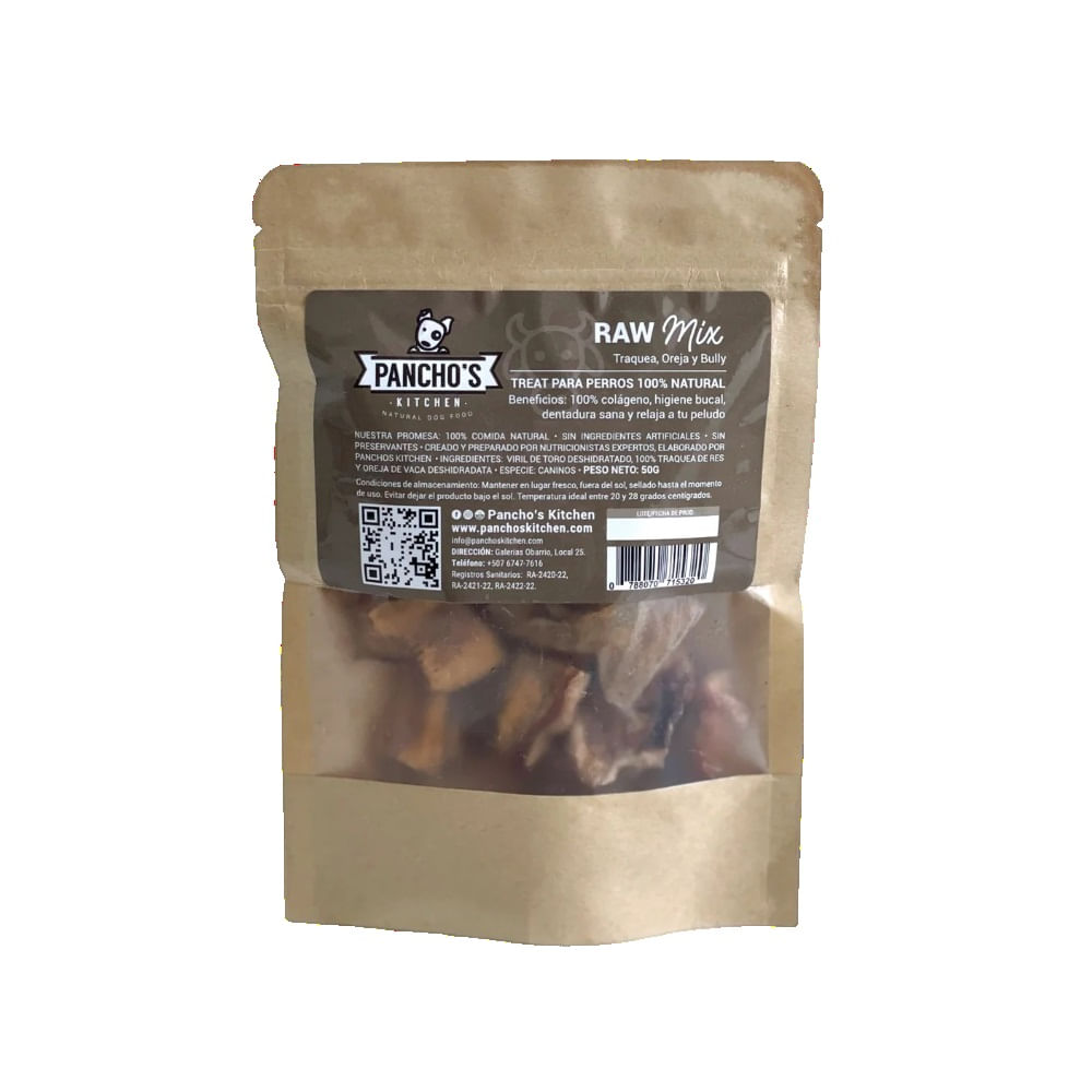 Snack Perro Panchos Raw Mixto 50 Gr
